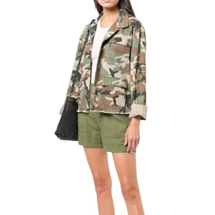 Rta RTA Long Sleeve Cotton Luna Crop Camouflage Utility Jacket | Grailed