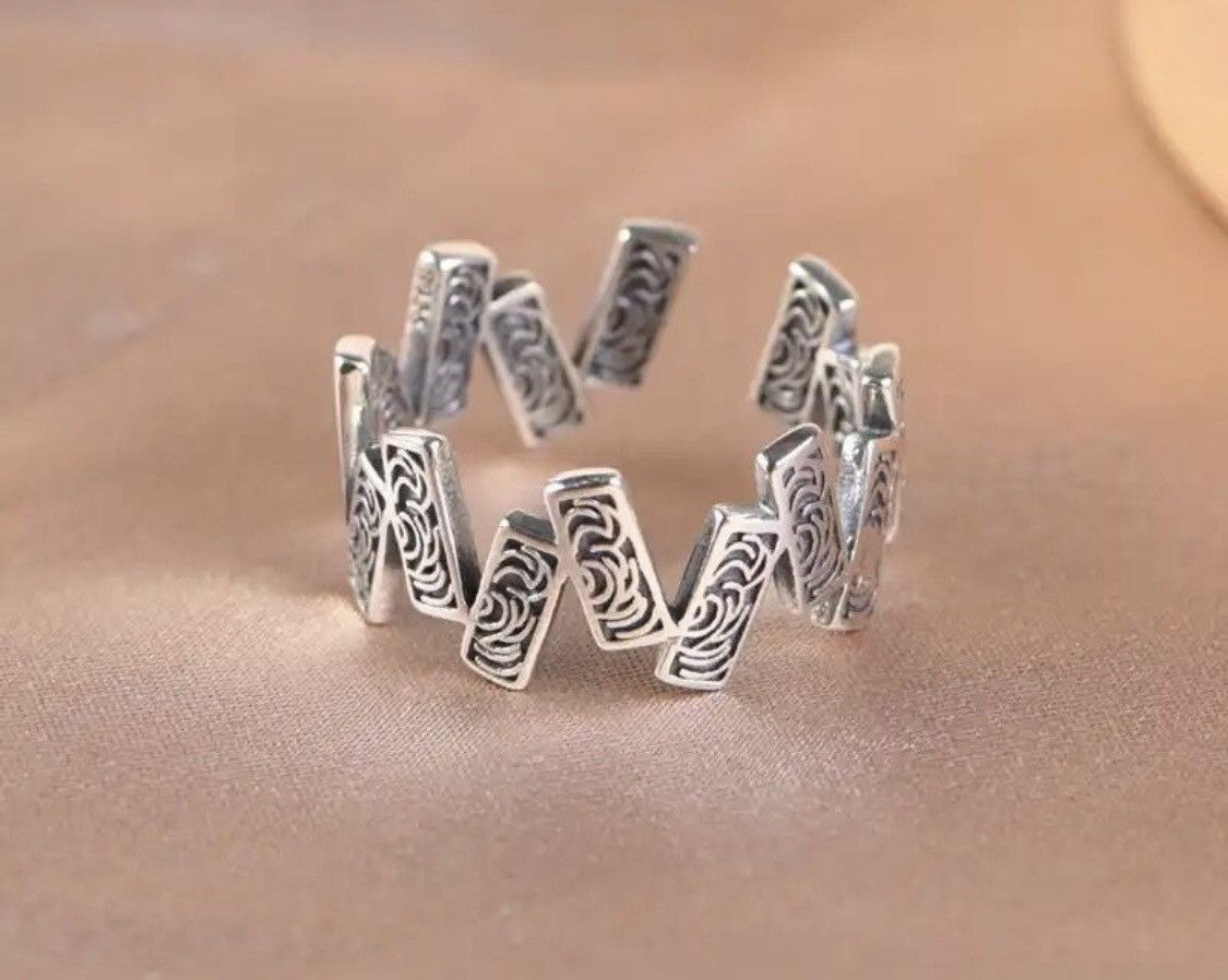 Jewelry × Streetwear Square Rune Adjustable Rings | Grailed