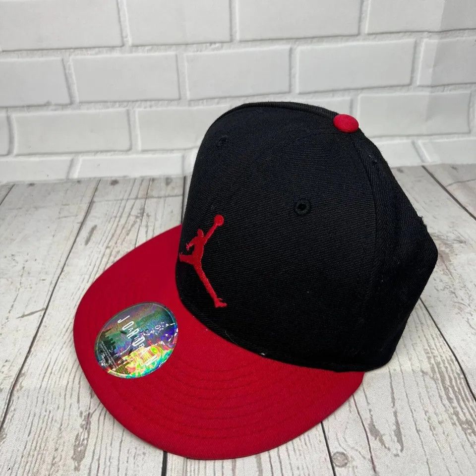 Jordan Brand Air Jordan True Jumpman Hat Snapback Cap Black Red Men ...