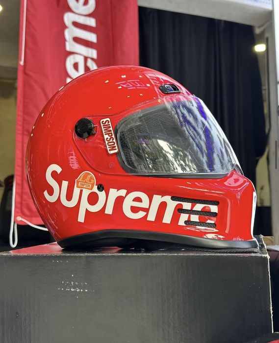 Supreme Supreme Simpson Street Bandit Red Helmet | Grailed