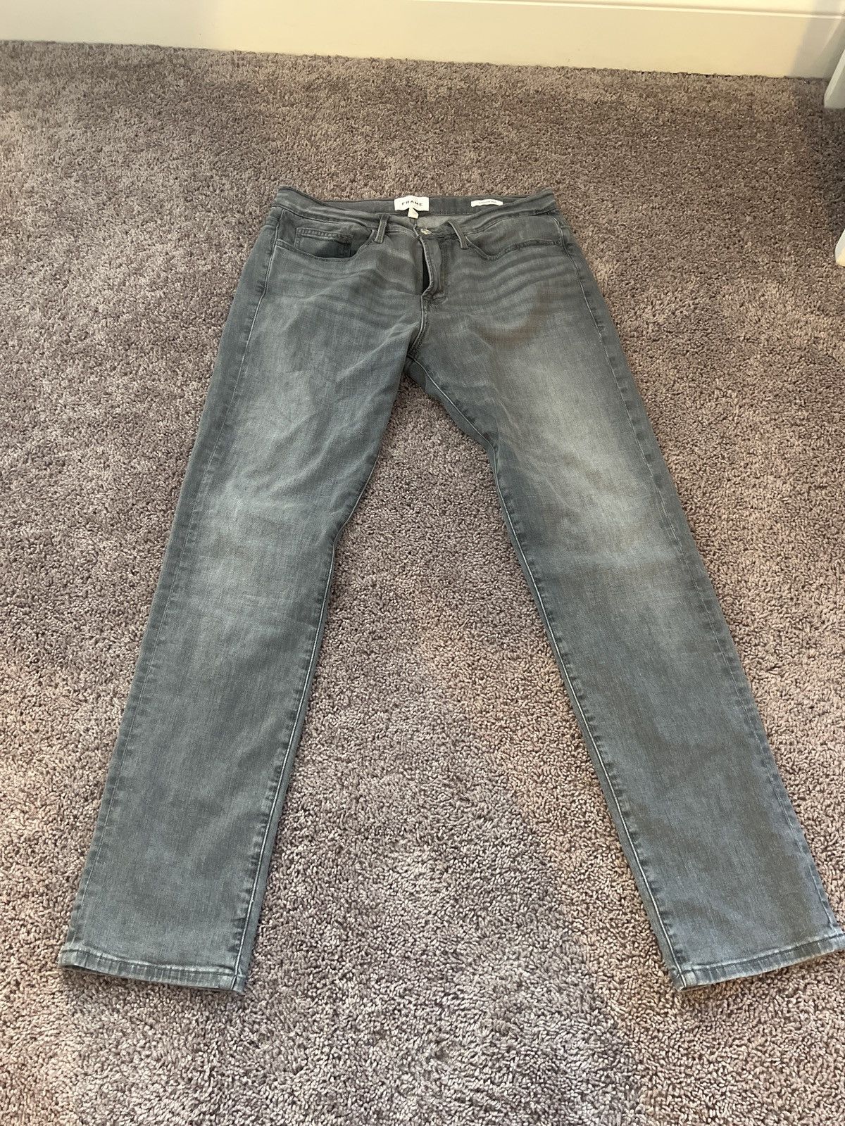 Frame × Streetwear Frame L’Homme Slim Jeans | Grailed