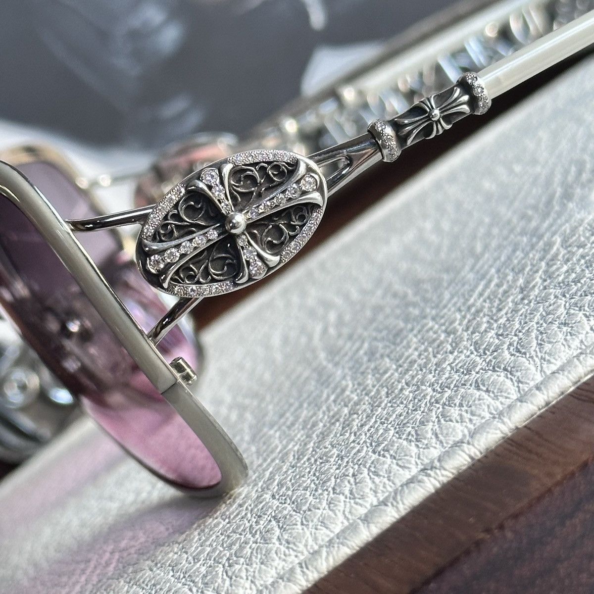 Chrome Hearts Chrome Hearts 💎Factory VVS Diamond💎 Slunt ‘Blush ...