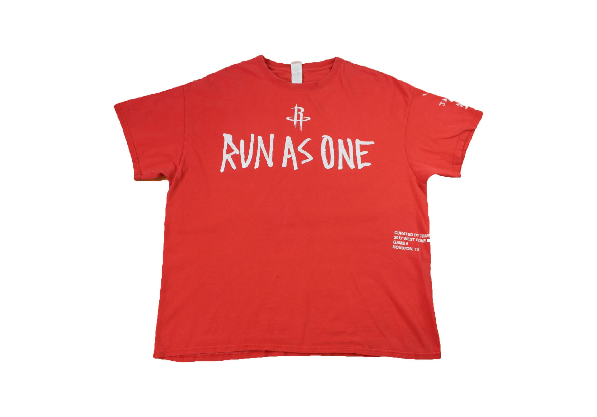 Travis Scott RUN AS ONE TRAVIS SCOTT HOUSTON ROCKETS TEE | Grailed