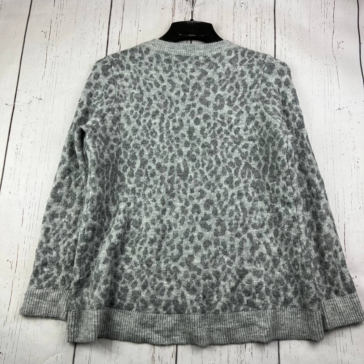 Gap Gap Cheetah Print Gray Medium Long Sleeve Sweater Women | Grailed