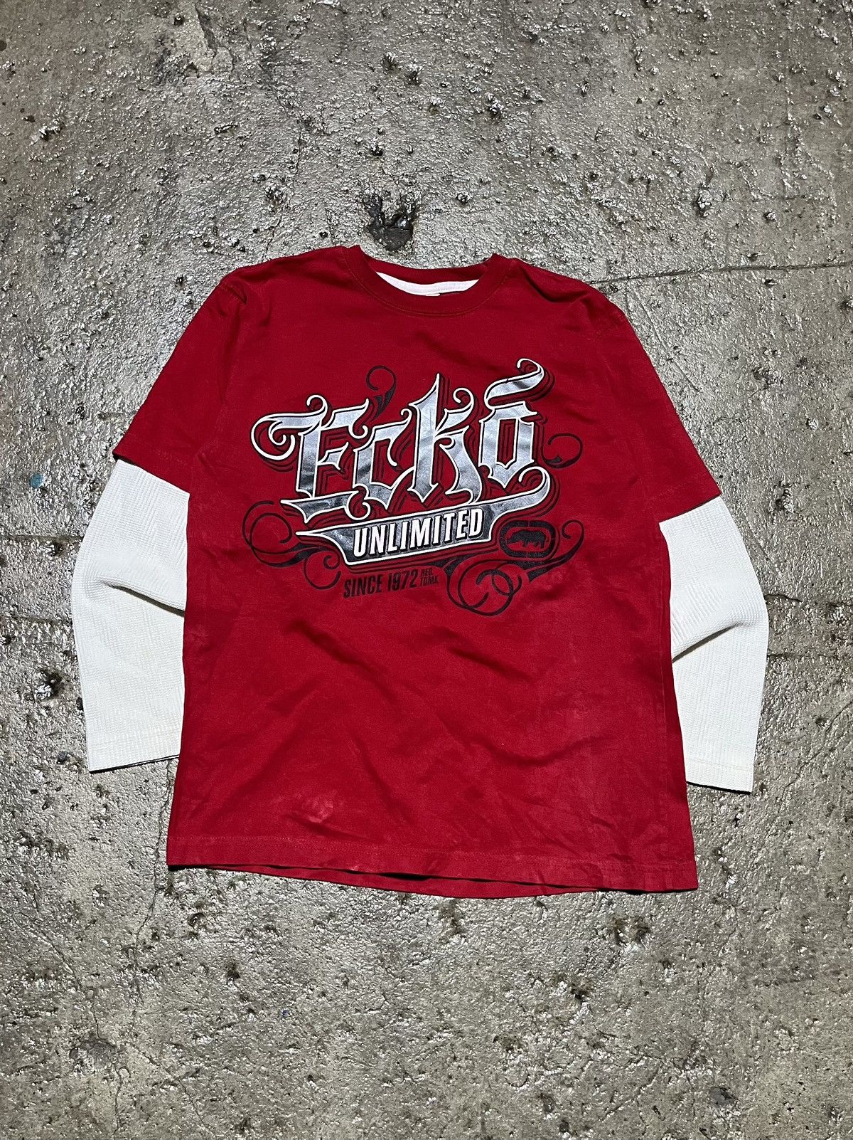 Vintage Crazy Y2K Ecko UNLTD Skater Long Sleeve Grunge Opium Goth | Grailed