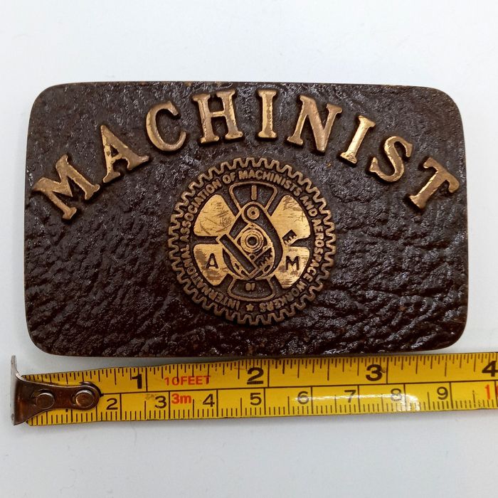 Vintage Machinist Belt Buckle Vintage Labor Union Country Western | Grailed
