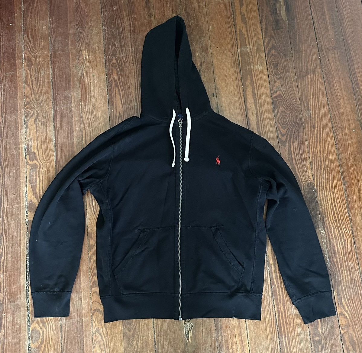Polo Ralph Lauren Black Red Polo Zip up | Grailed
