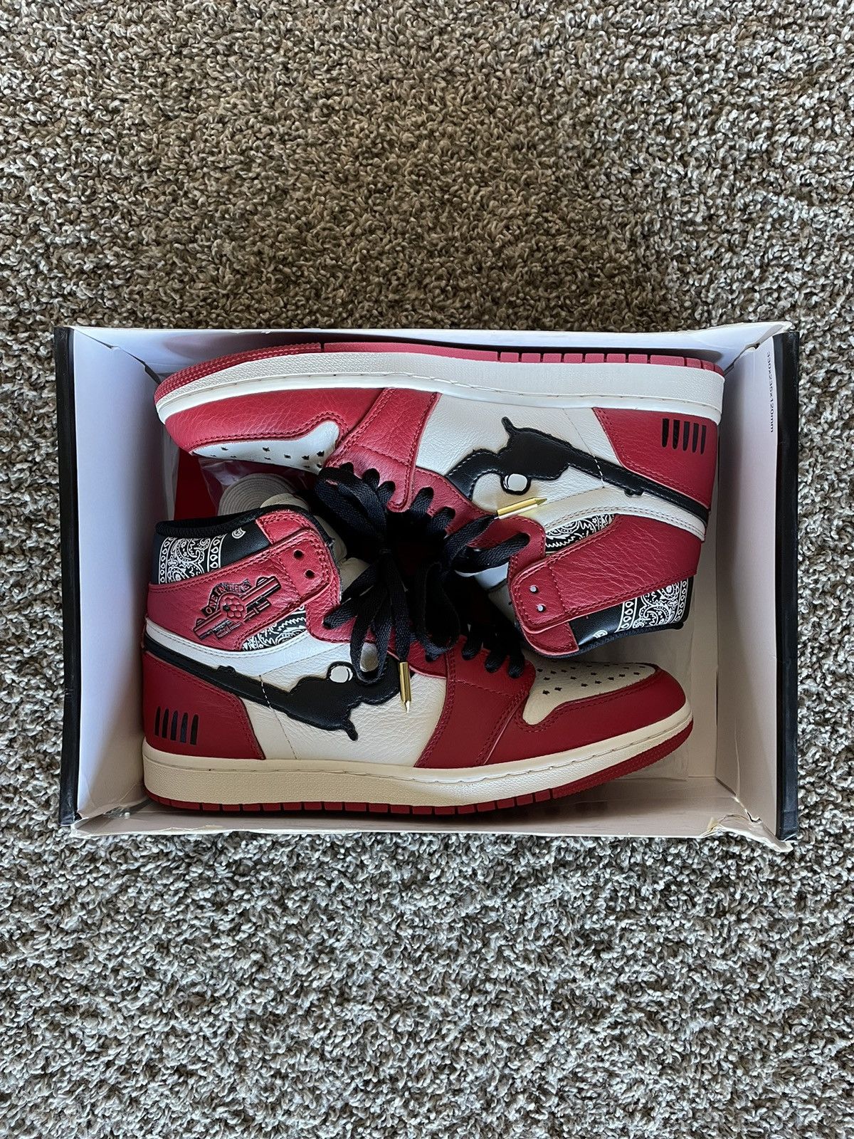 Fugazi Fugazi One In The Chamber Chicago Colorway Red Black | Grailed