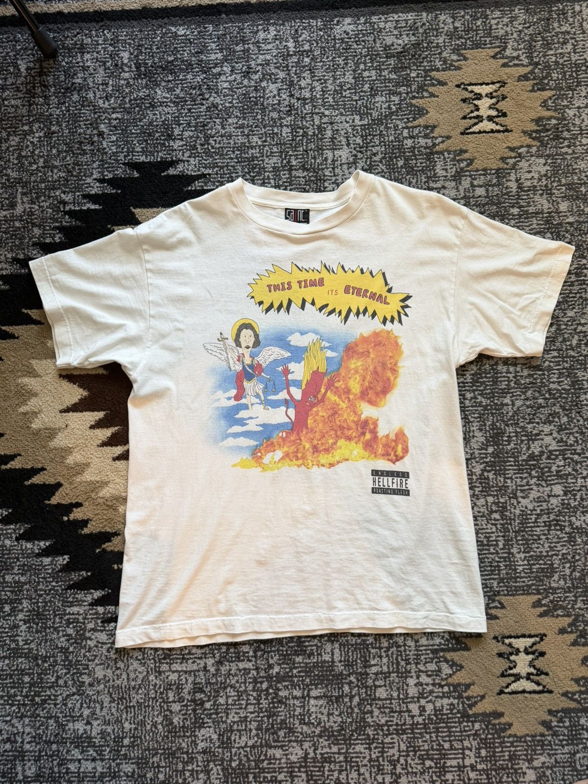 Saint Michael Saint Michael Time is Eternal Cartoon Tee | Grailed