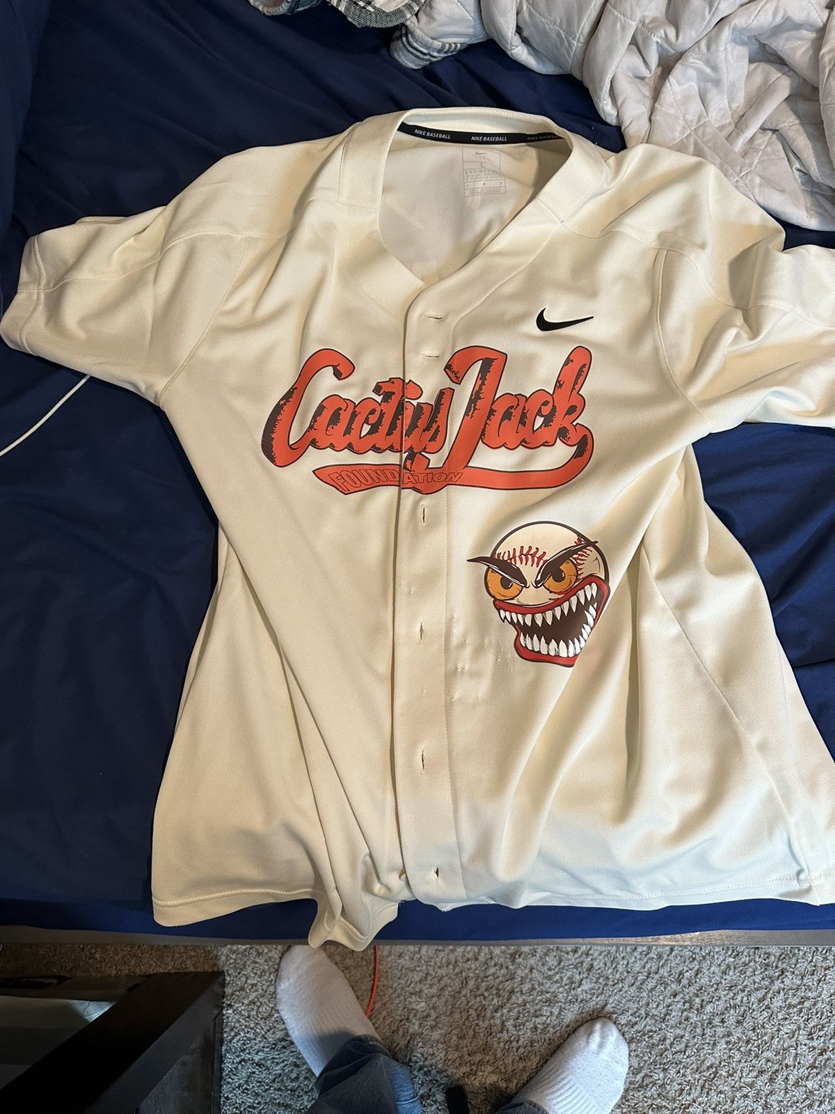 Nike × Travis Scott 2024 Travis Scott Cactus Jack Baseball Jersey | Grailed