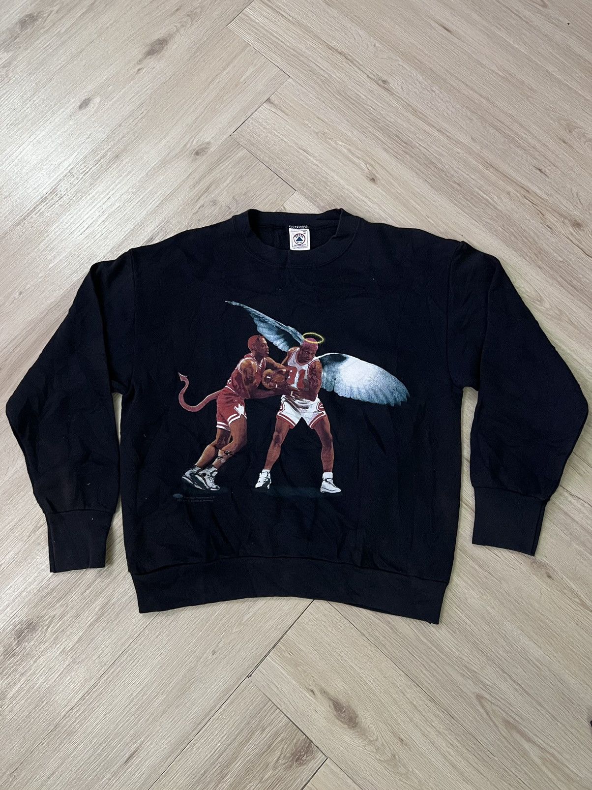 Vintage Vintage Dennis Rodman Angel 1997 Sweatshirt | Grailed
