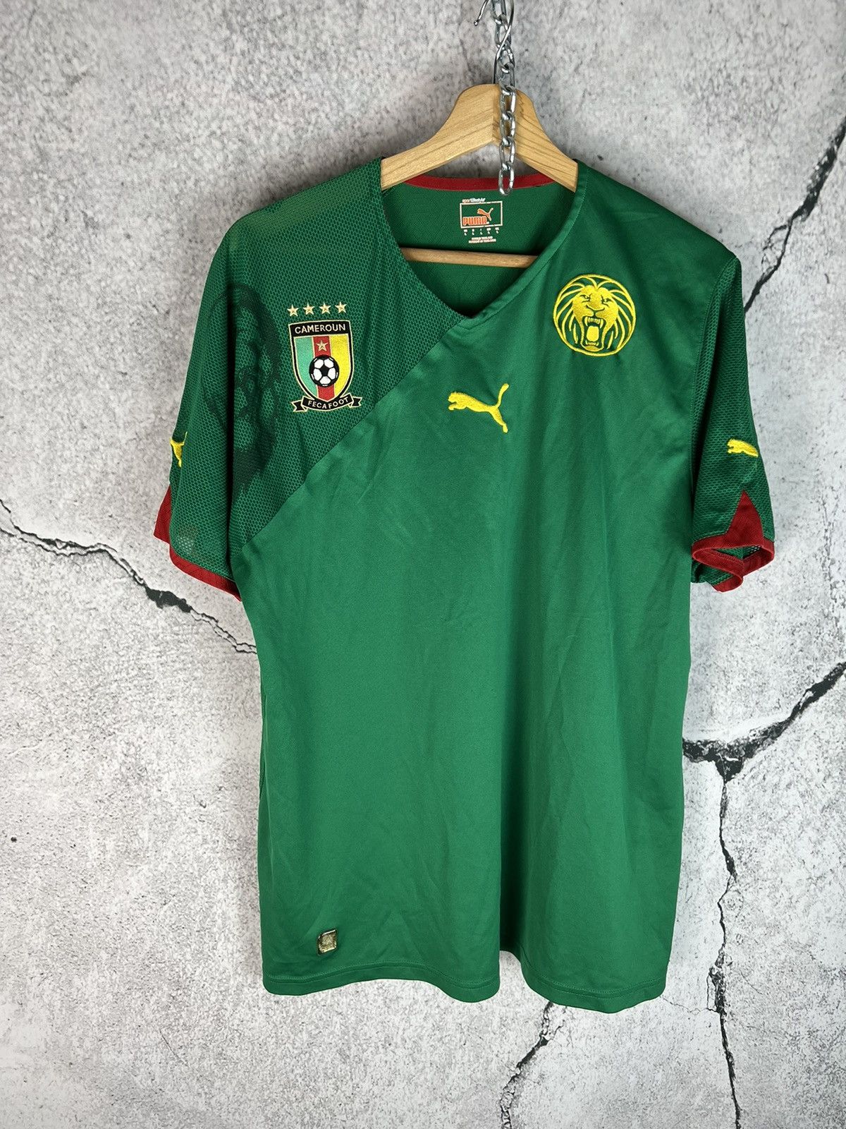Puma CAMEROON NATIONAL HOME FOOTBALL SHIRT | Grailed