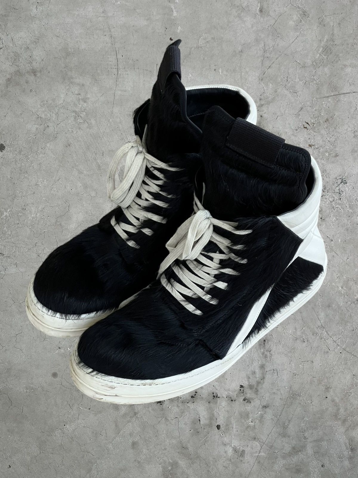 Rick Owens Rick Owens Pony Hair Geobaskets | Grailed