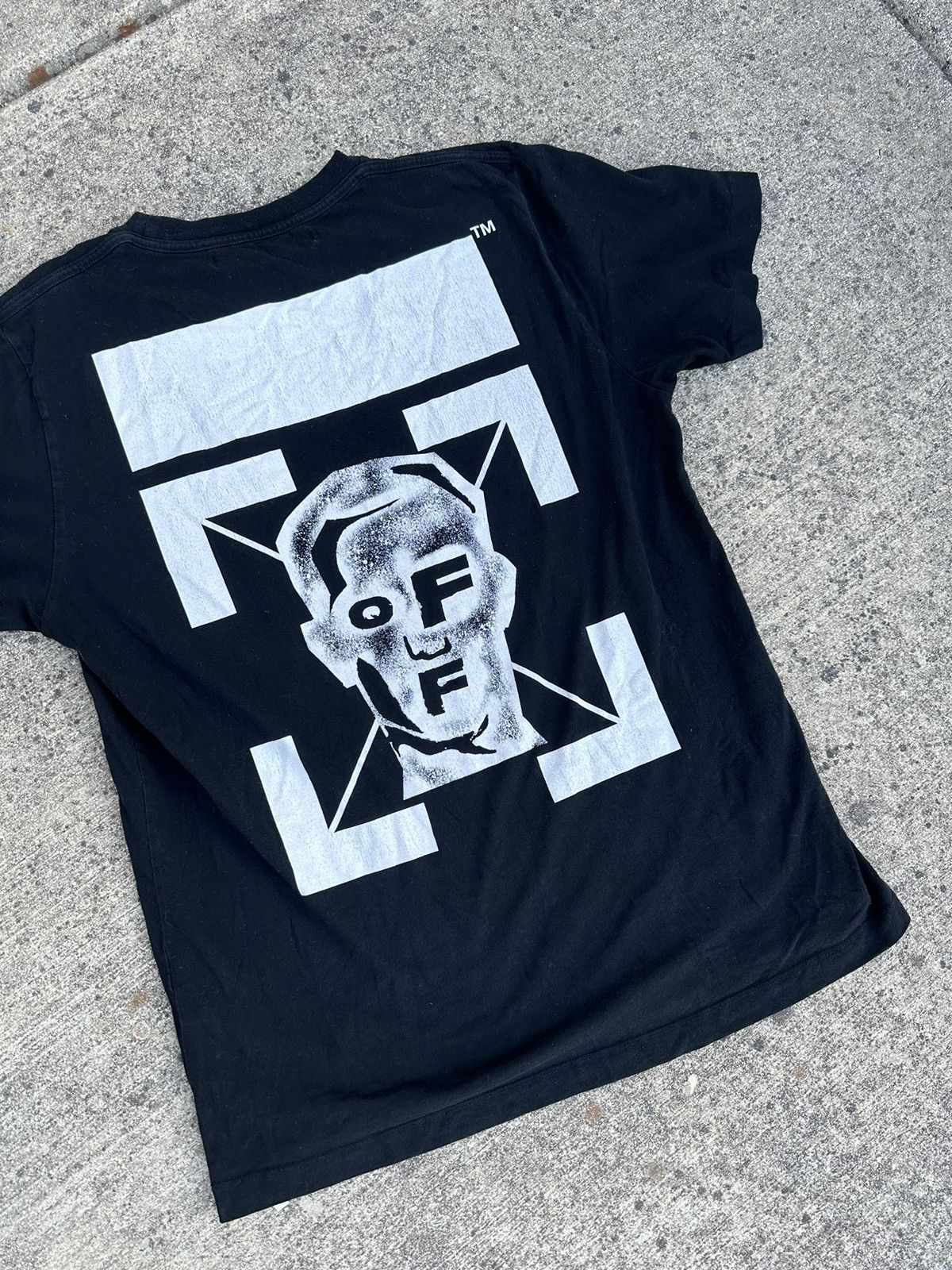 Off-White Off White Graffiti Logo Graphic Tee Shirt | Grailed