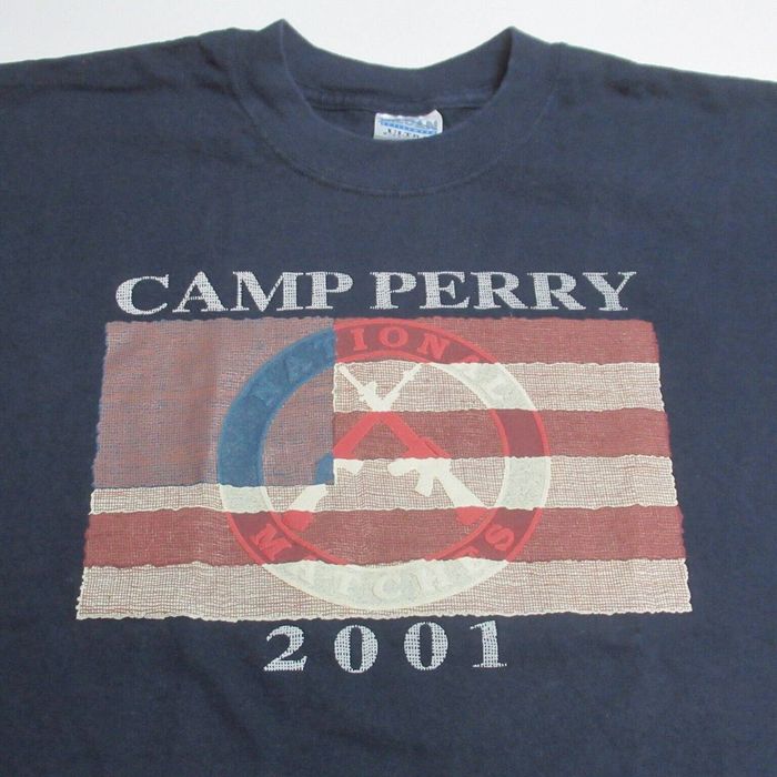 Gildan VINTAGE 2001 Camp Perry T-Shirt National Matches USA Flag | Grailed