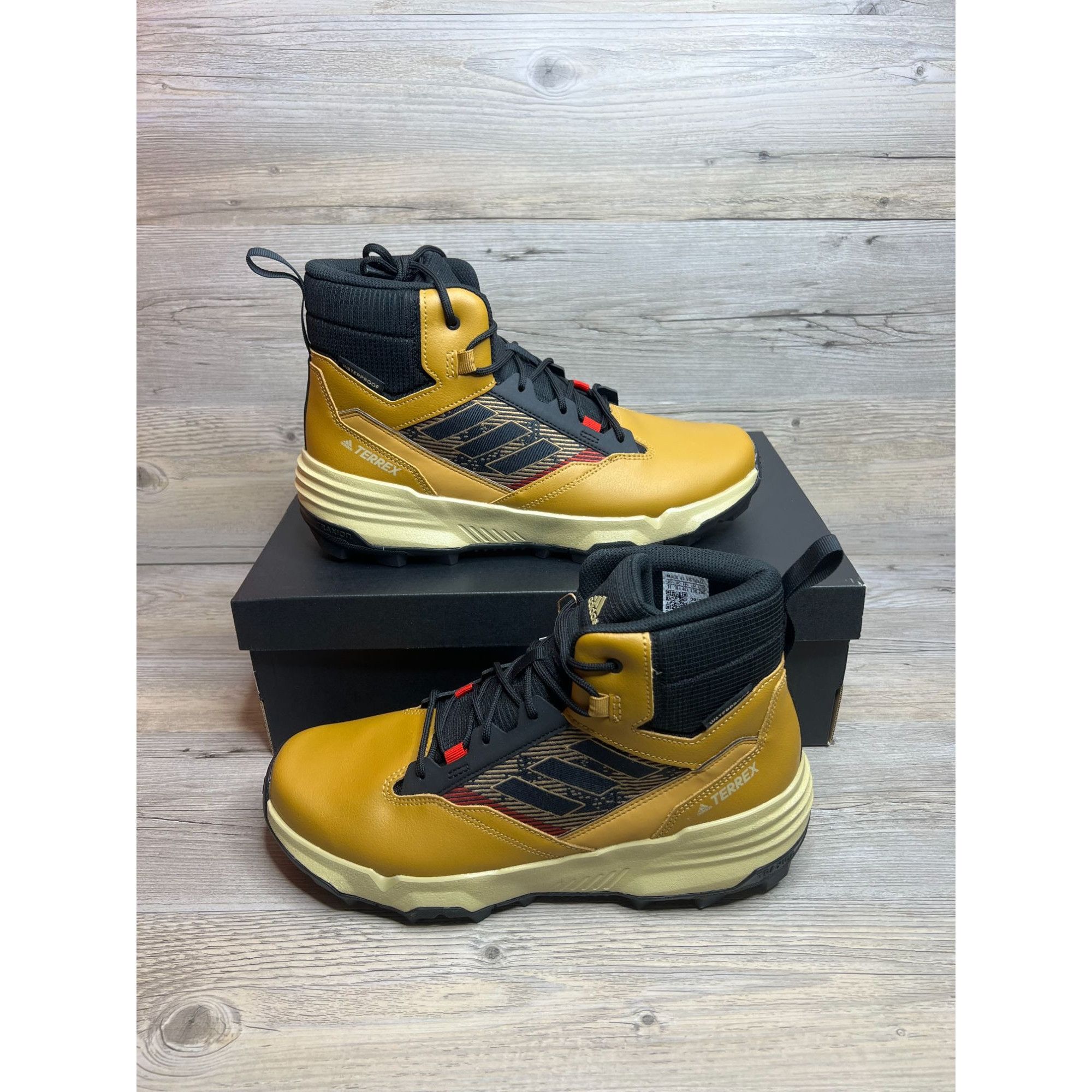 Adidas adidas TERREX Unity Leather Mid RAIN RDY Mens Size 14 Core | Grailed