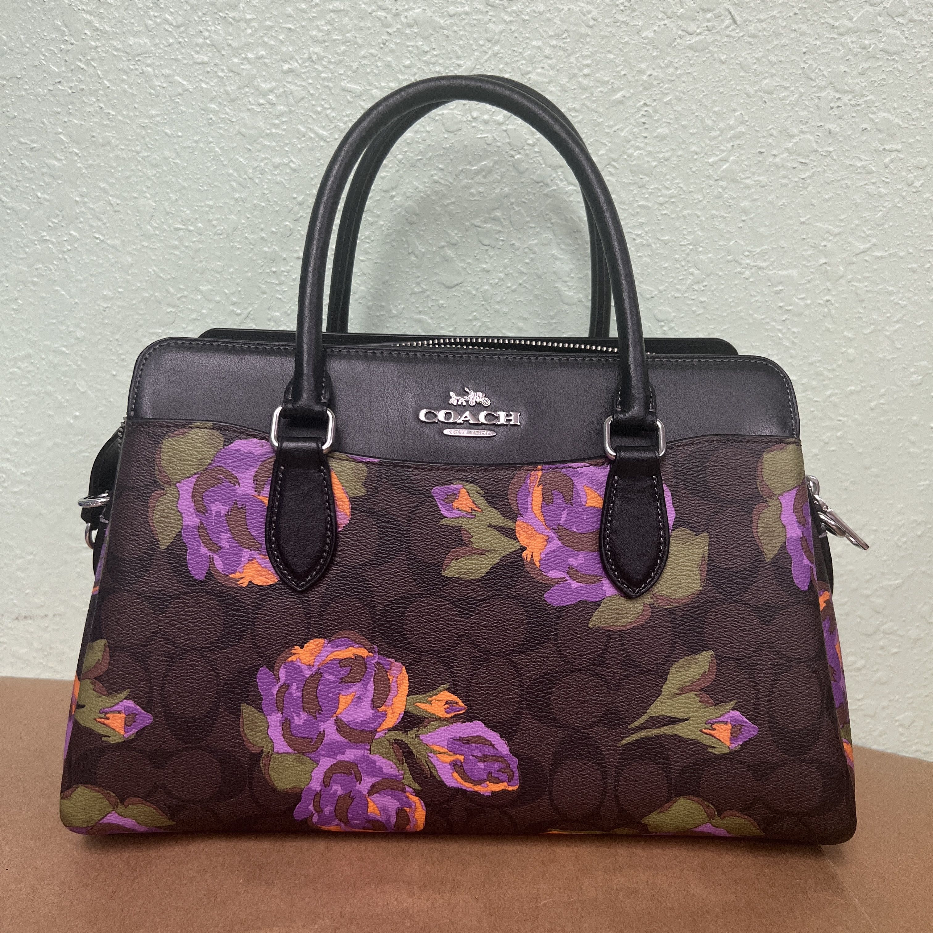 Coach Darcie Carryall In Signature Canvas With Rose Print | Grailed