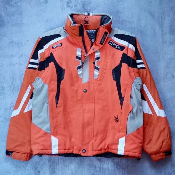 Spyder Vintage 90s SPYDER Ski Jacket Orange Entrant Dermizax-EV | Grailed