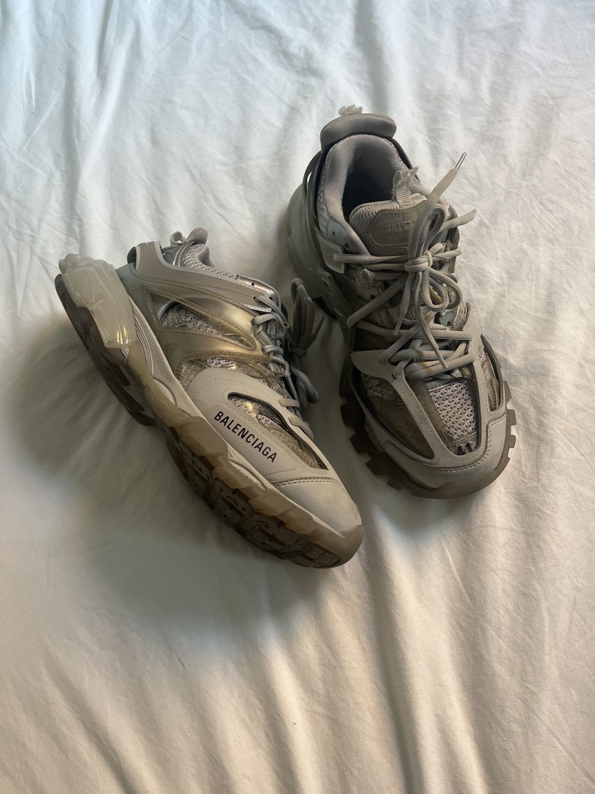 Balenciaga × Designer × Streetwear Grey Translucent Balenciaga Track ...