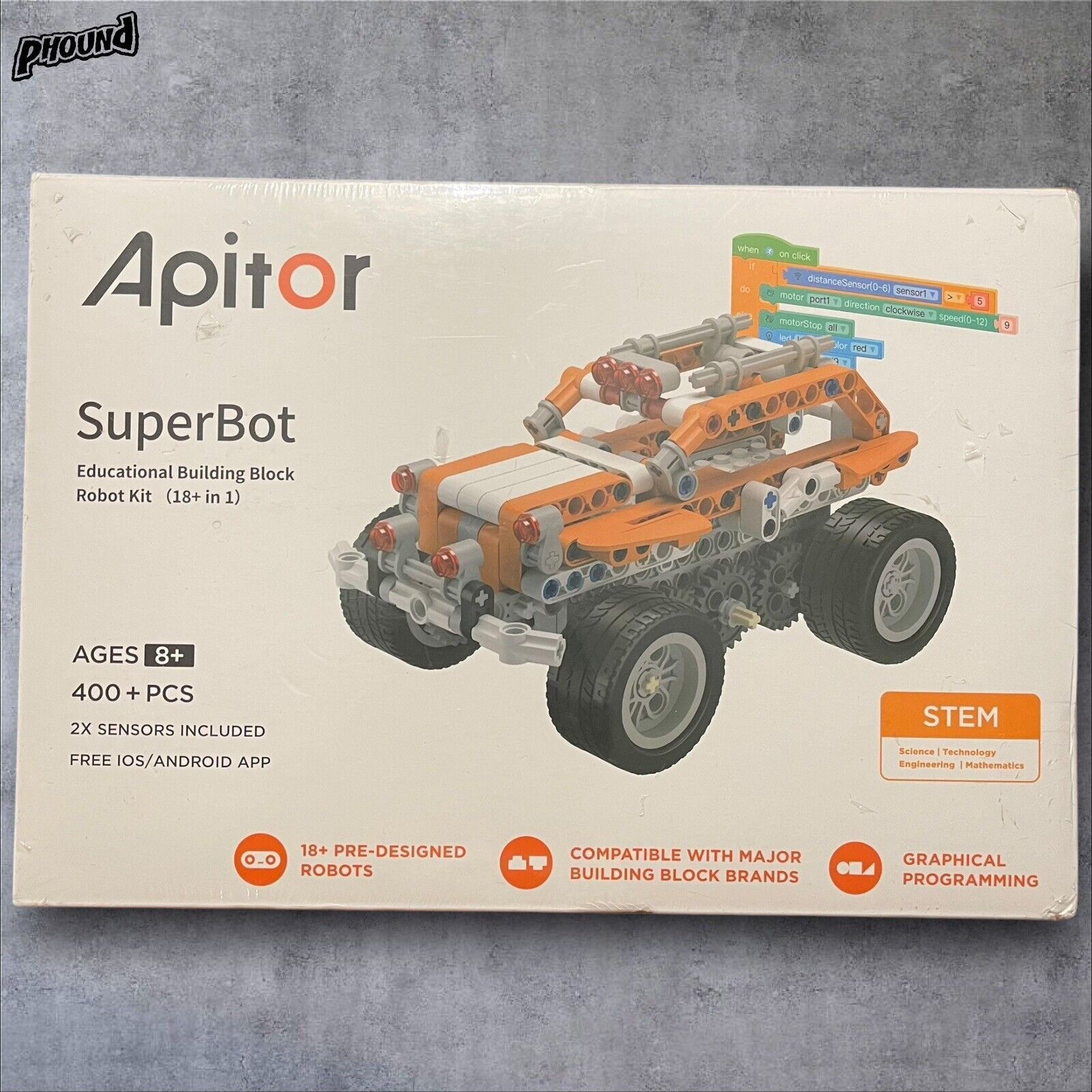 Rare Apitor SuperBot STEM Programming Educational Block Robot Kit | Grailed