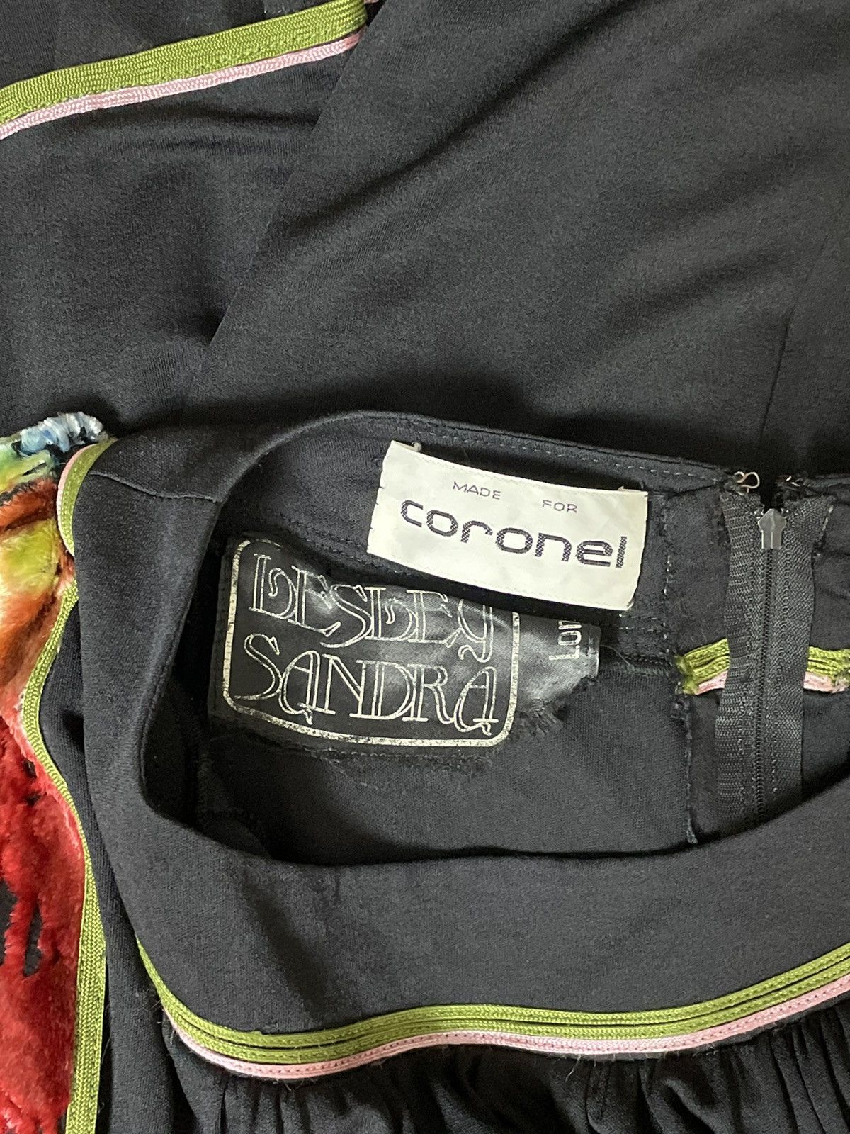 Vintage 1970s Lesley Sandra London Devoré Black Maxi Dress Vintage ...