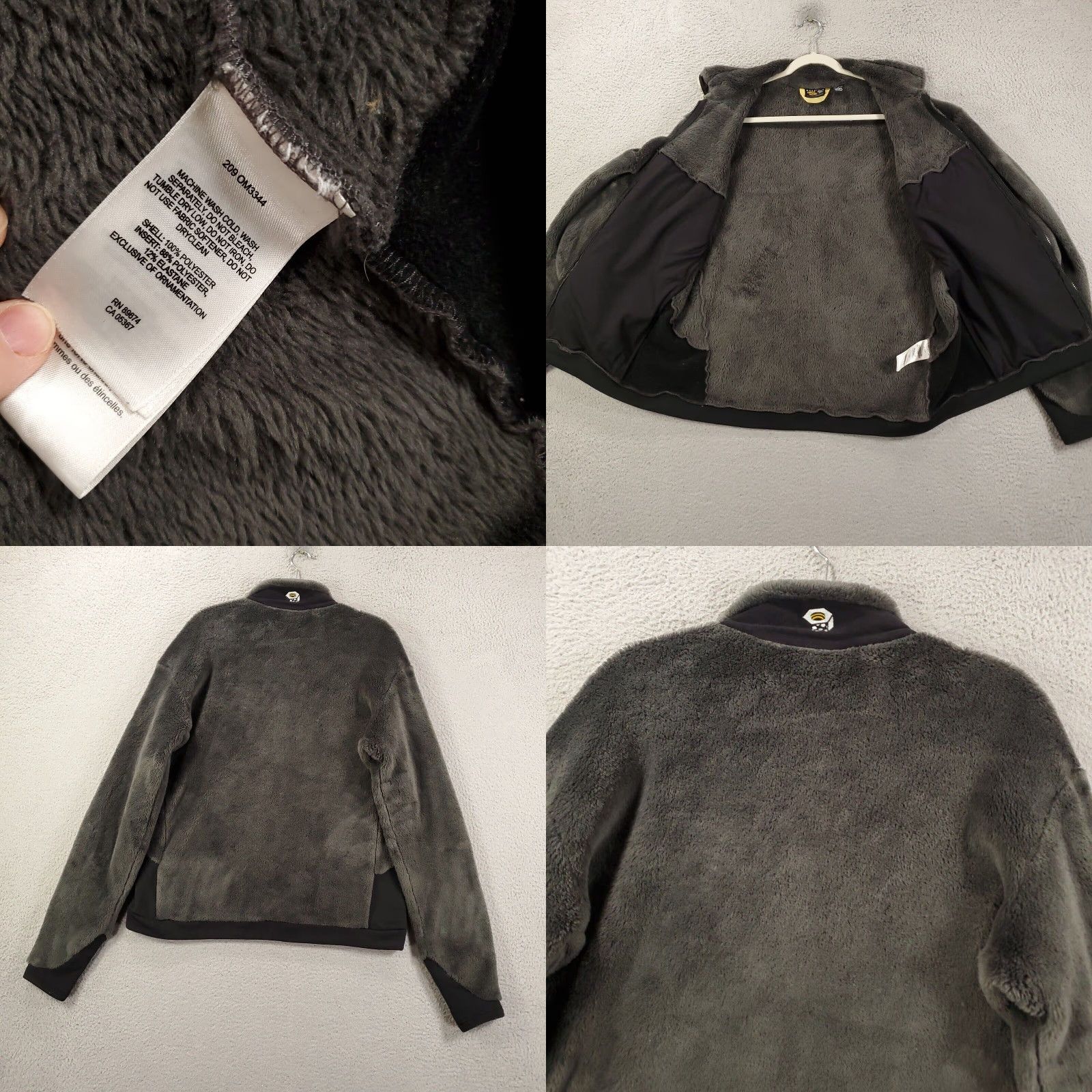 Mountain Hardwear Deep Pile Fleece Faux Fur Lined Mens Mountain Jacket ...