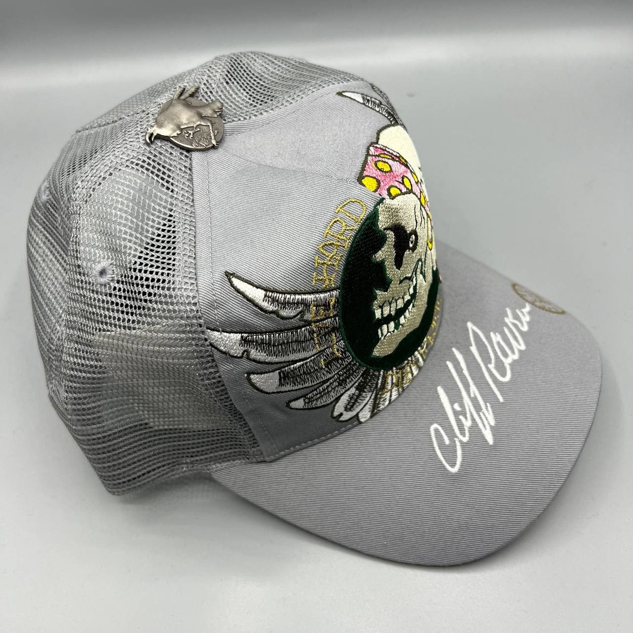 Ed Hardy Vintage Cliff Raven Hat Japanese tattoo Snap back Trucker ...