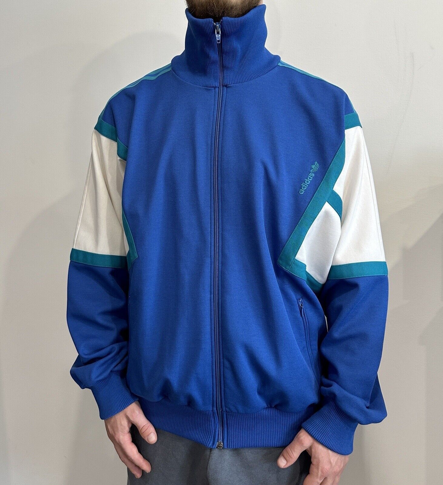 Adidas ADIDAS VINTAGE TRACK JACKET 1990s 90s ZIP | Grailed