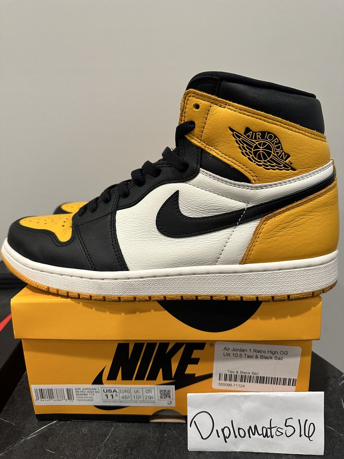 Jordan Brand Air Jordan 1 Retro High Yellow Toe | Grailed
