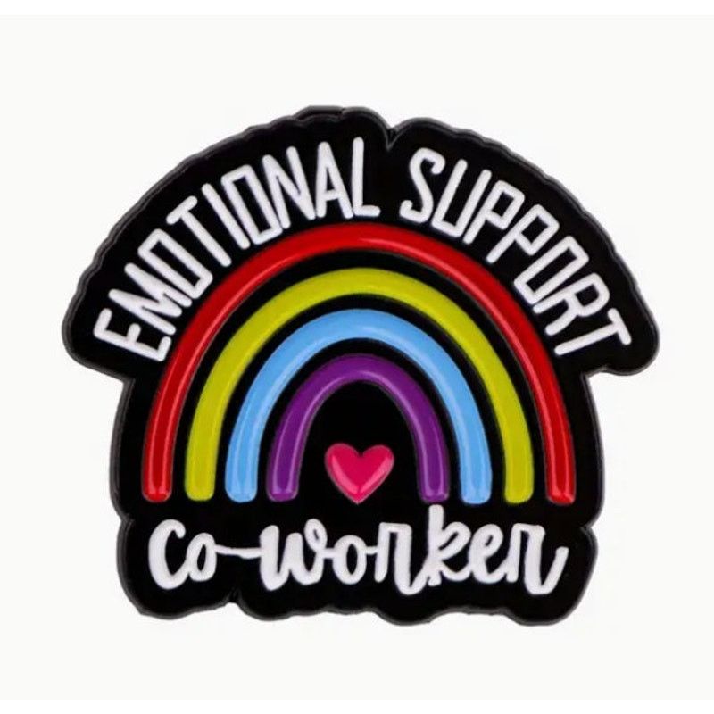 Enamel × Pins Emotional Support Coworker Enamel Pins 429-2 | Grailed
