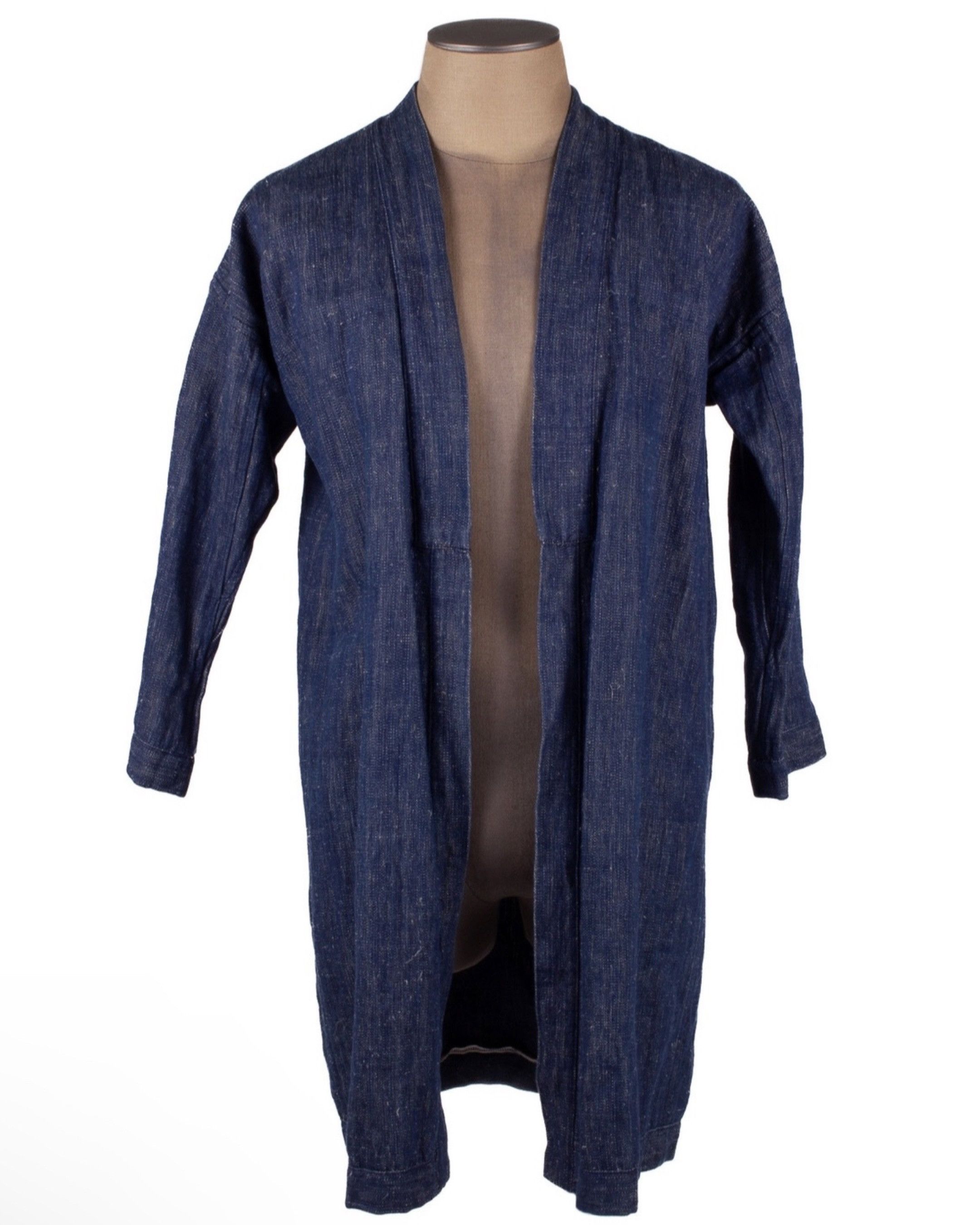 Visvim VISVIM COTTON LINEN BLEND DENIM KIMONO COAT | Grailed