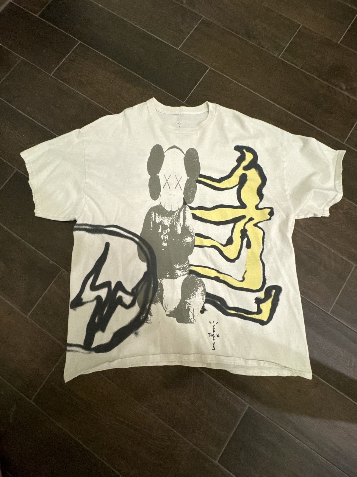 Kaws × Travis Scott Travis Scott x Kaws x Fragment tee | Grailed