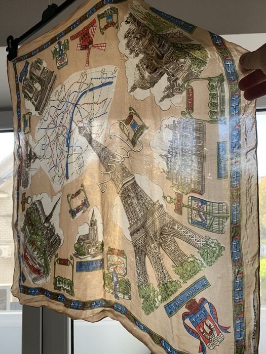 Vintage J D’Ormont Paris Vintage Italian Silk Skarf Luxury Headscarf ...