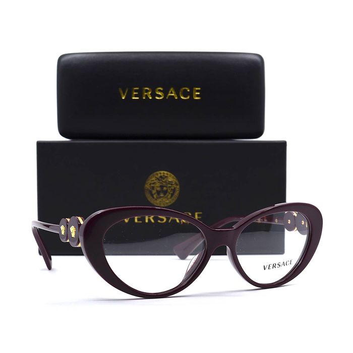 Versace NEW VERSACE VE3331U 5382 BORDEAUX AUTHENTIC EYEGLASSES FRAME ...