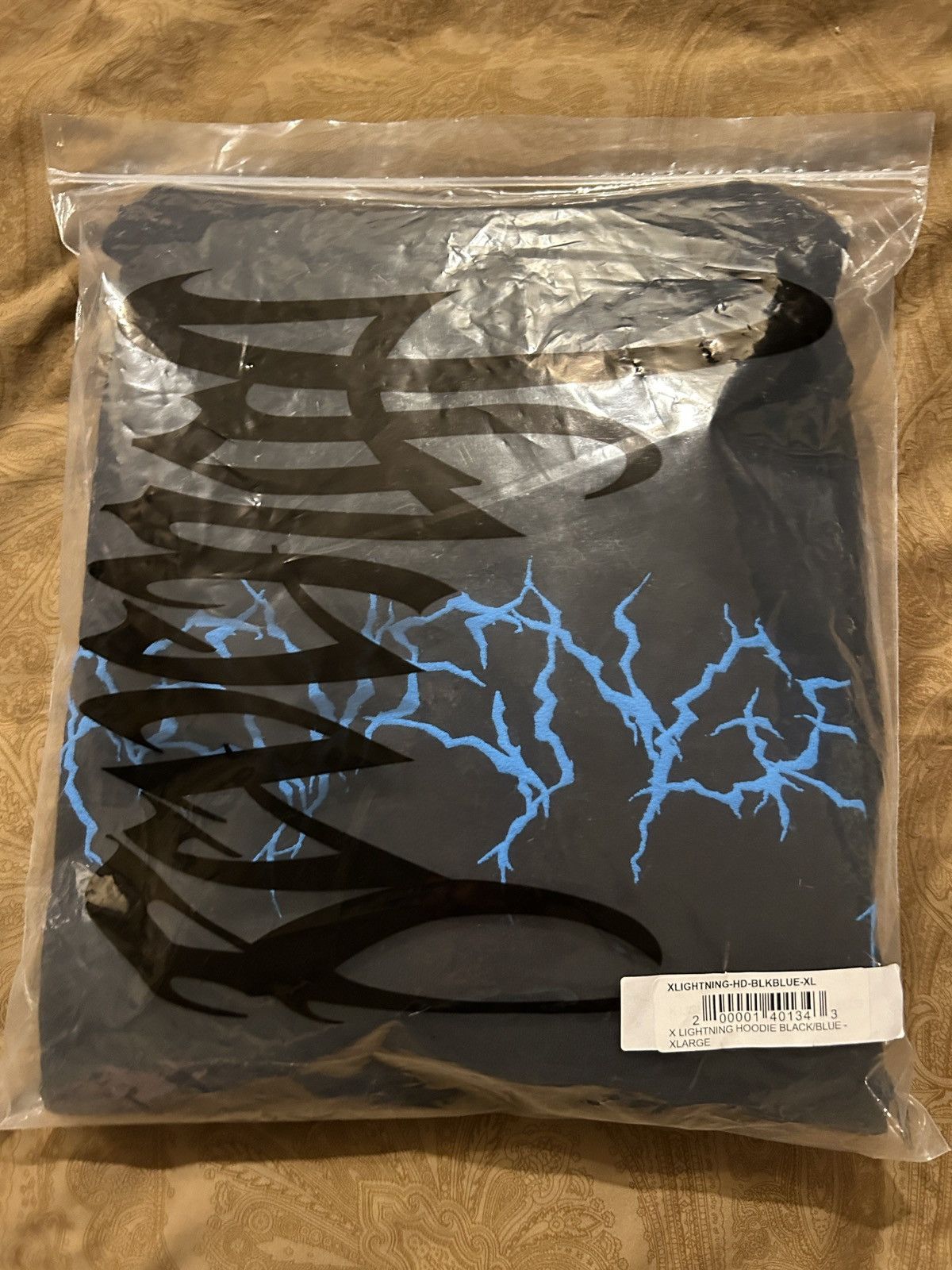 Revenge XXXTENTACION BLUE LIGHTNING KILL HOODIE | Grailed