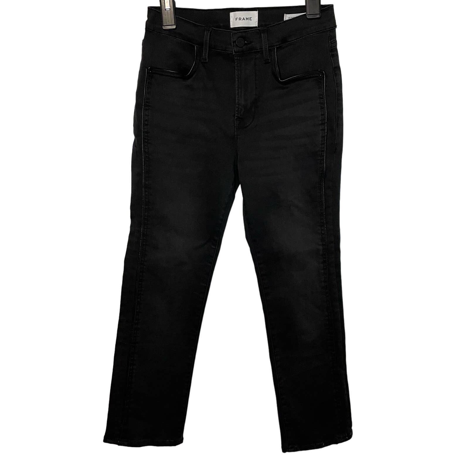 Frame Frame Black Jeans 28 Le High Straight Leg Denim Casual | Grailed
