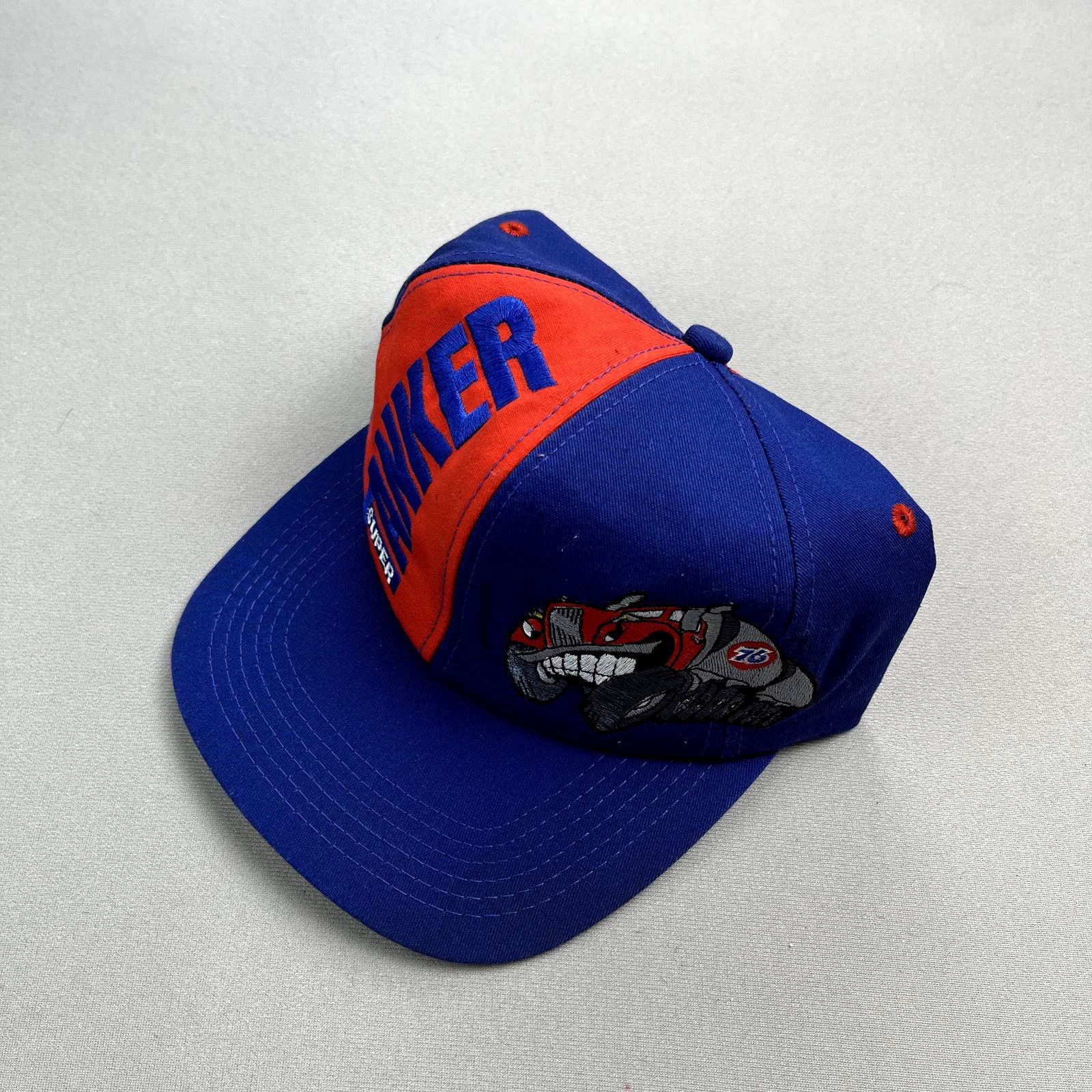 Vintage Vintage Truck Car Hat Cap Snapback Blue 76 Gas Super Tanker ...