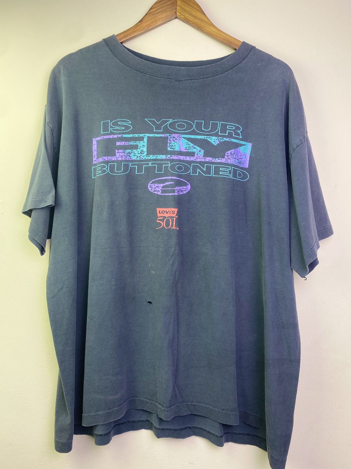 Vintage 90’s Levis 501 Is Your Fly Buttoned Shirt XL Single Stitch ...