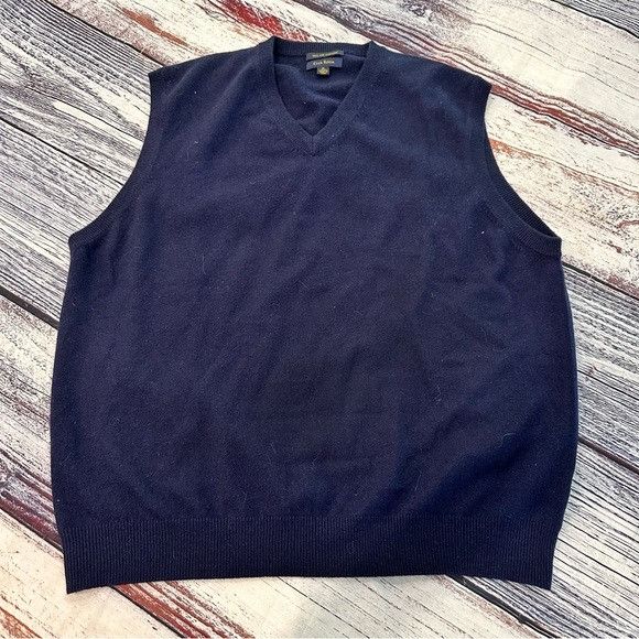 Club Room Club Room 100% Cashmere Men’s Navy Blue Sweater Vest | Grailed