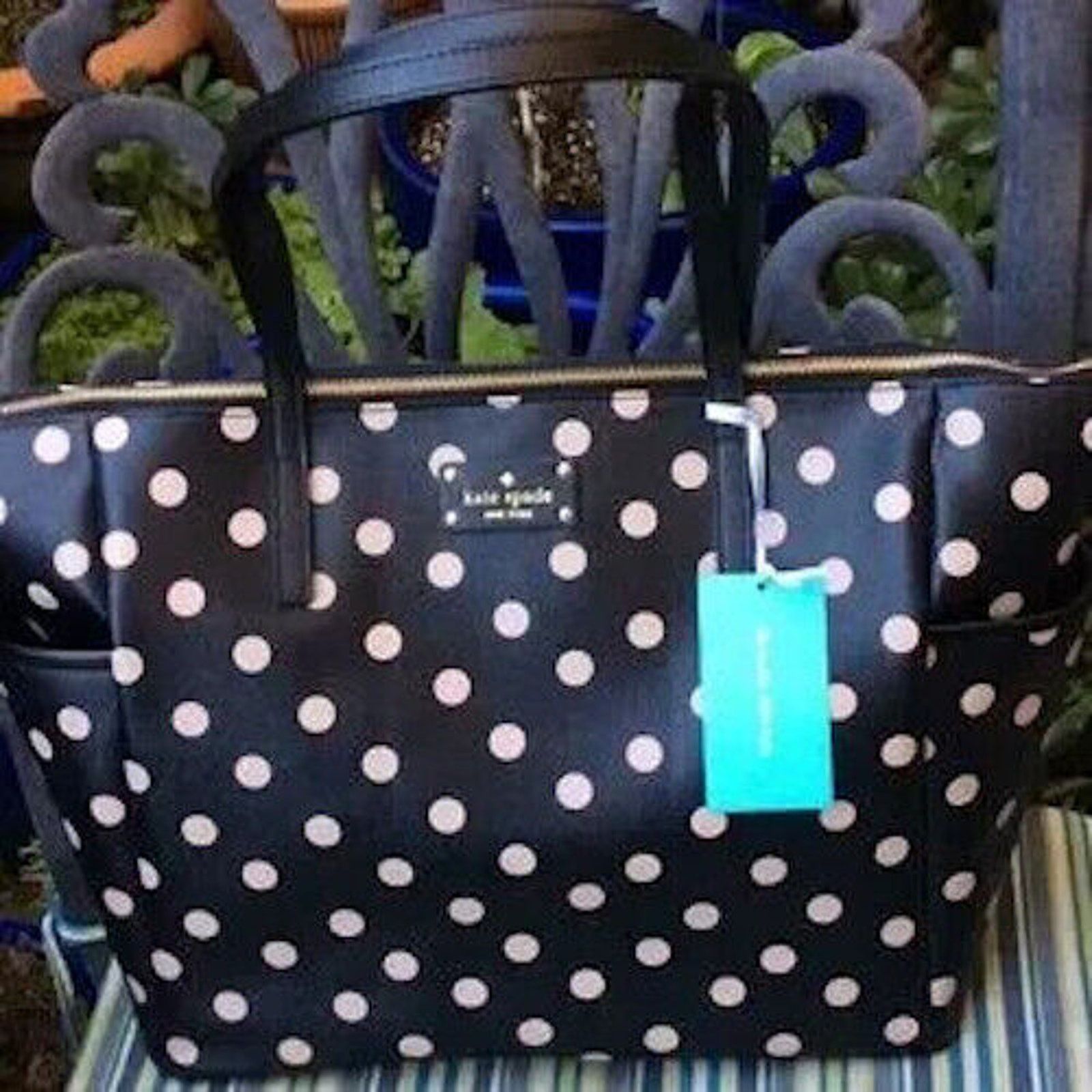 Kate Spade KATE SPADE DIAPER/ TOTE POLKADOT 20" X 13" NWT | Grailed