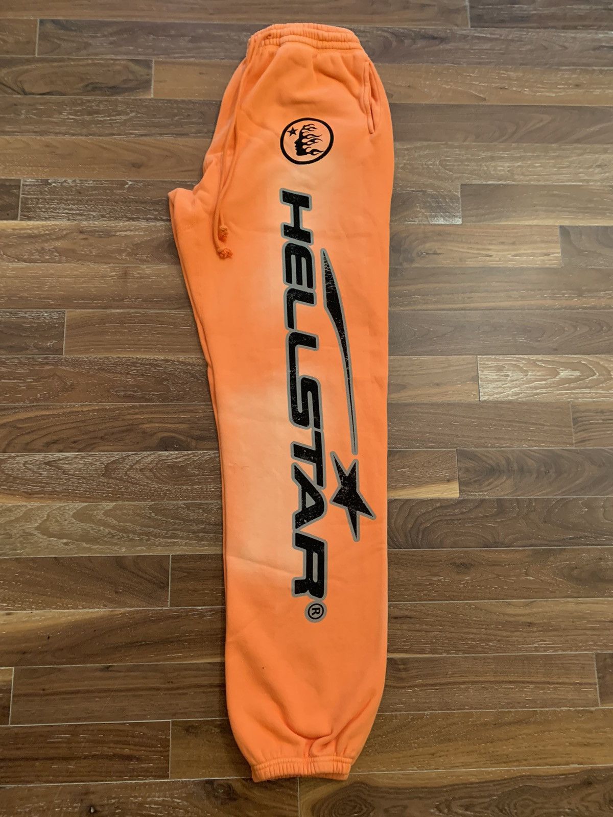 HELLSTAR Hellstar Fire Orange sweatpants XL | Grailed
