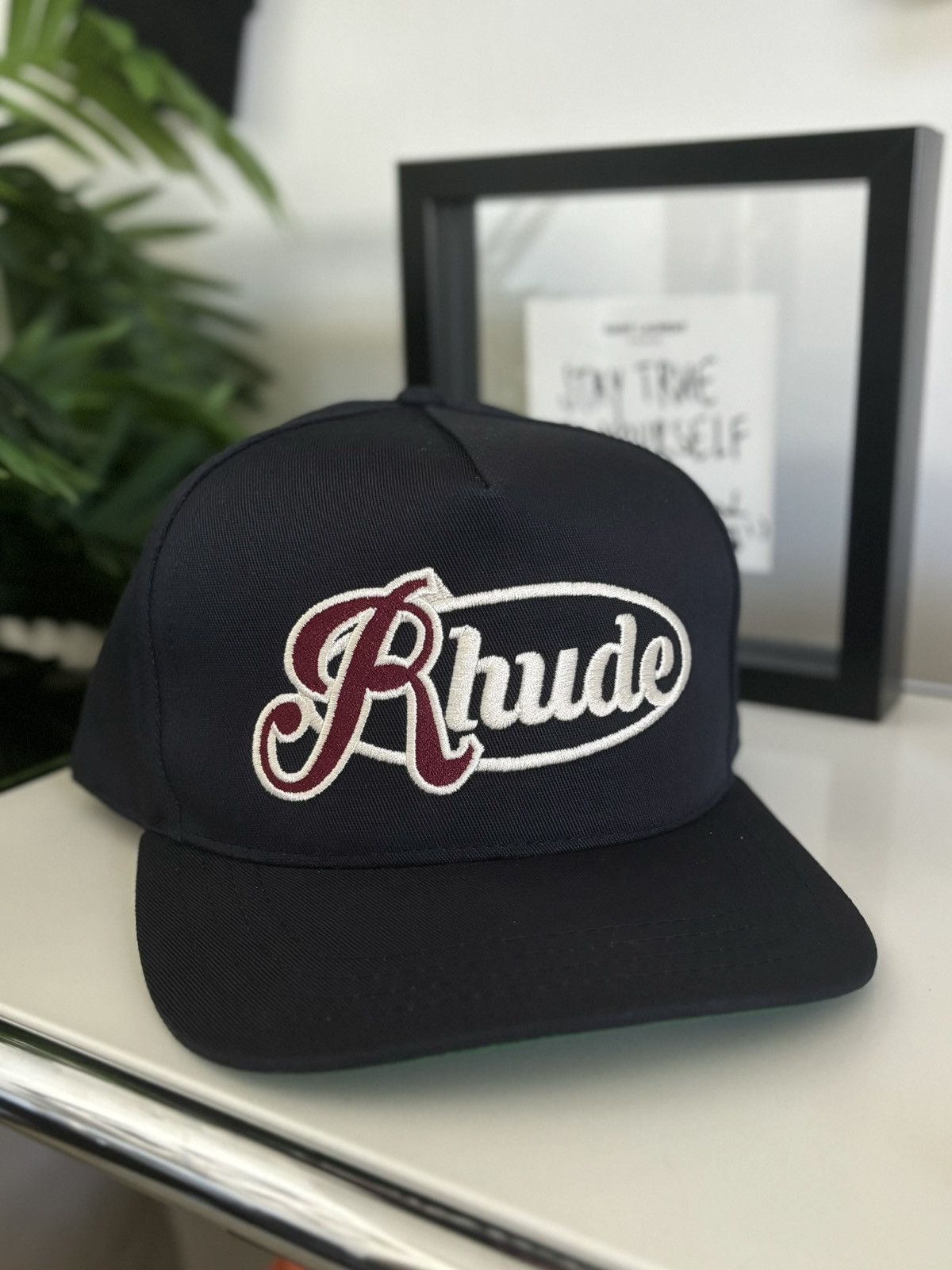 Rhude RHUDE “SIGNATURE SCRIPT R LOGO” HAT | Grailed