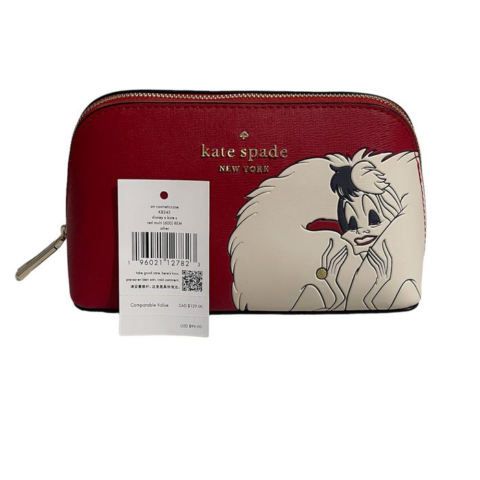 Kate Spade Kate spade Disney X Cruella Makeup Bag pouch new | Grailed