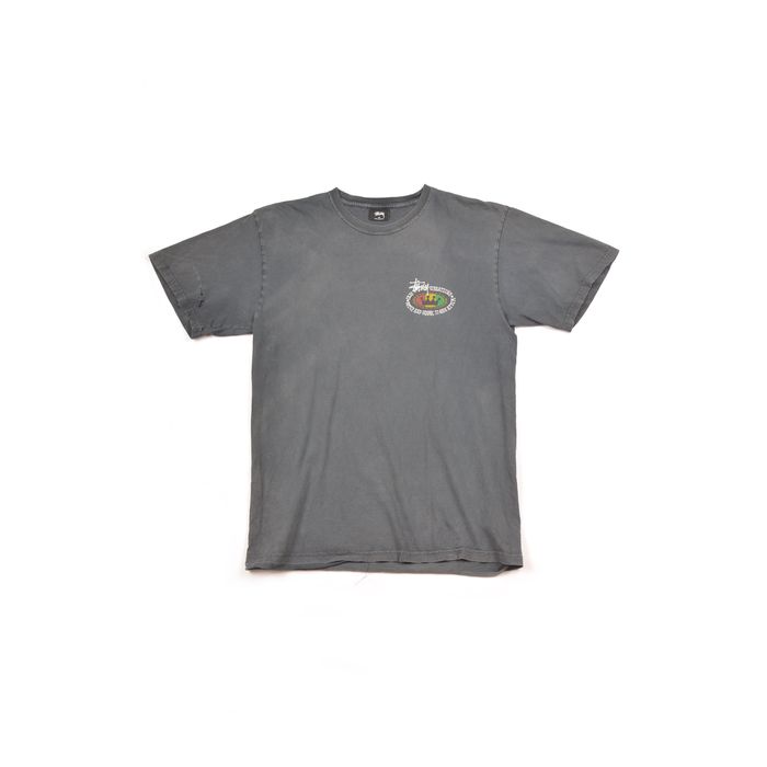 Vintage Stussy Vibrations Irie Distressed Vintage Rasta T-Shirt | Grailed