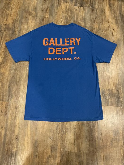 Gallery Dept. RARE Gallery Dept Souvenir Logo Tee Blue Orange Vintage ...