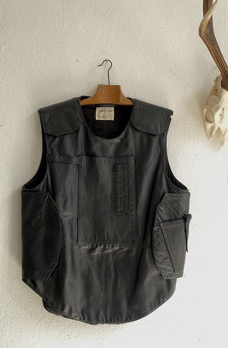 Helmut Lang Helmut Lang Bulletproof Leather Vest 1998 | Grailed