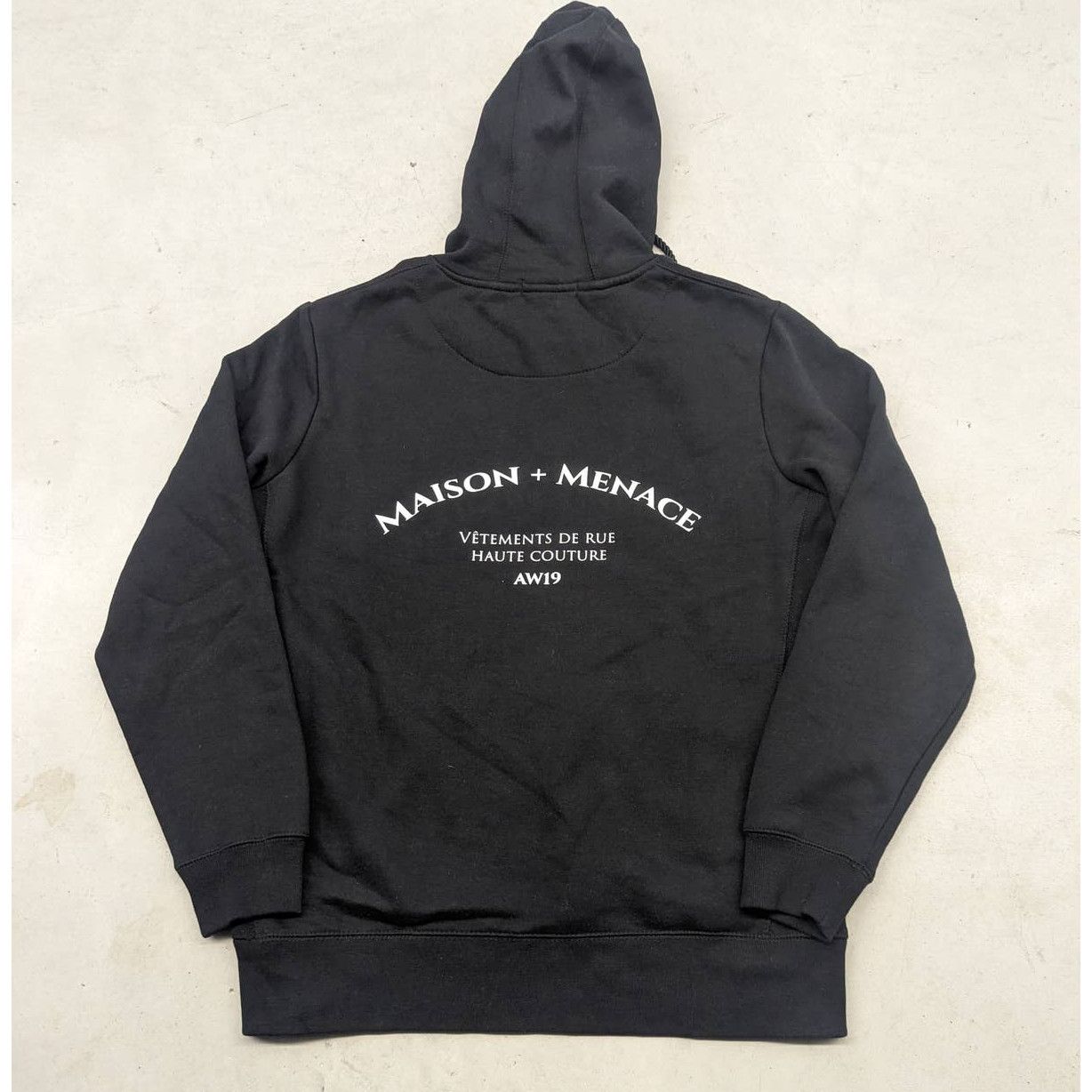 Hype × Menace × Streetwear Maison + Menace Vetements De Rue AW19 black ...
