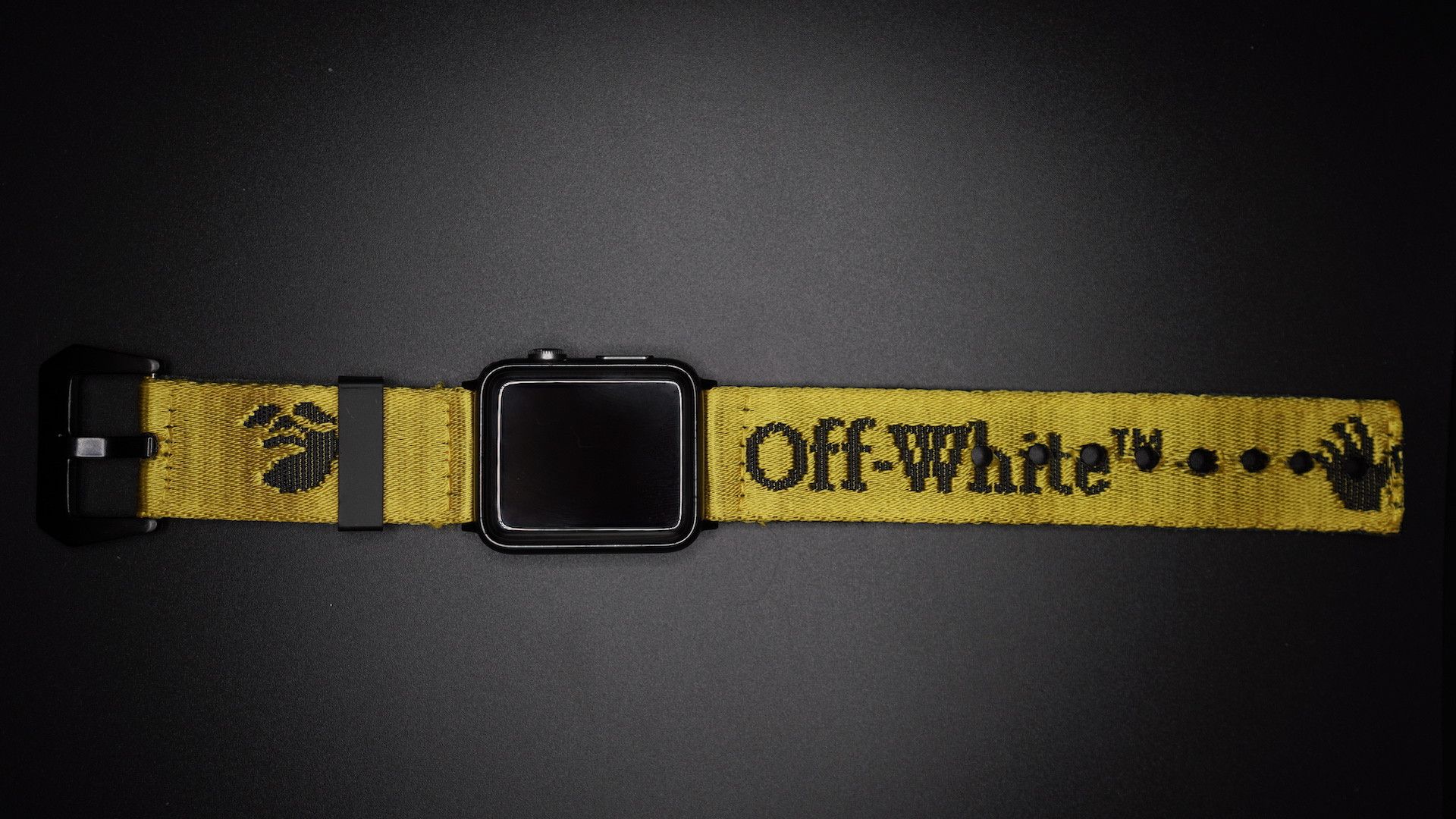 Custom Off White Belt "New Logo" Apple Watch band 100% Authentic | Grailed