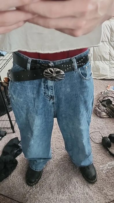 Vintage Inlaid skeleton belt | Grailed