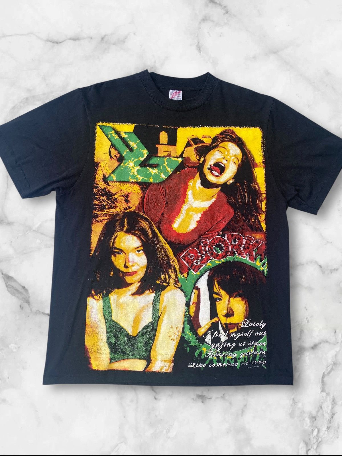 Band Tees Bjork Björk “Post / Debut Era” Graphic Rap bootleg Rare Tee ...